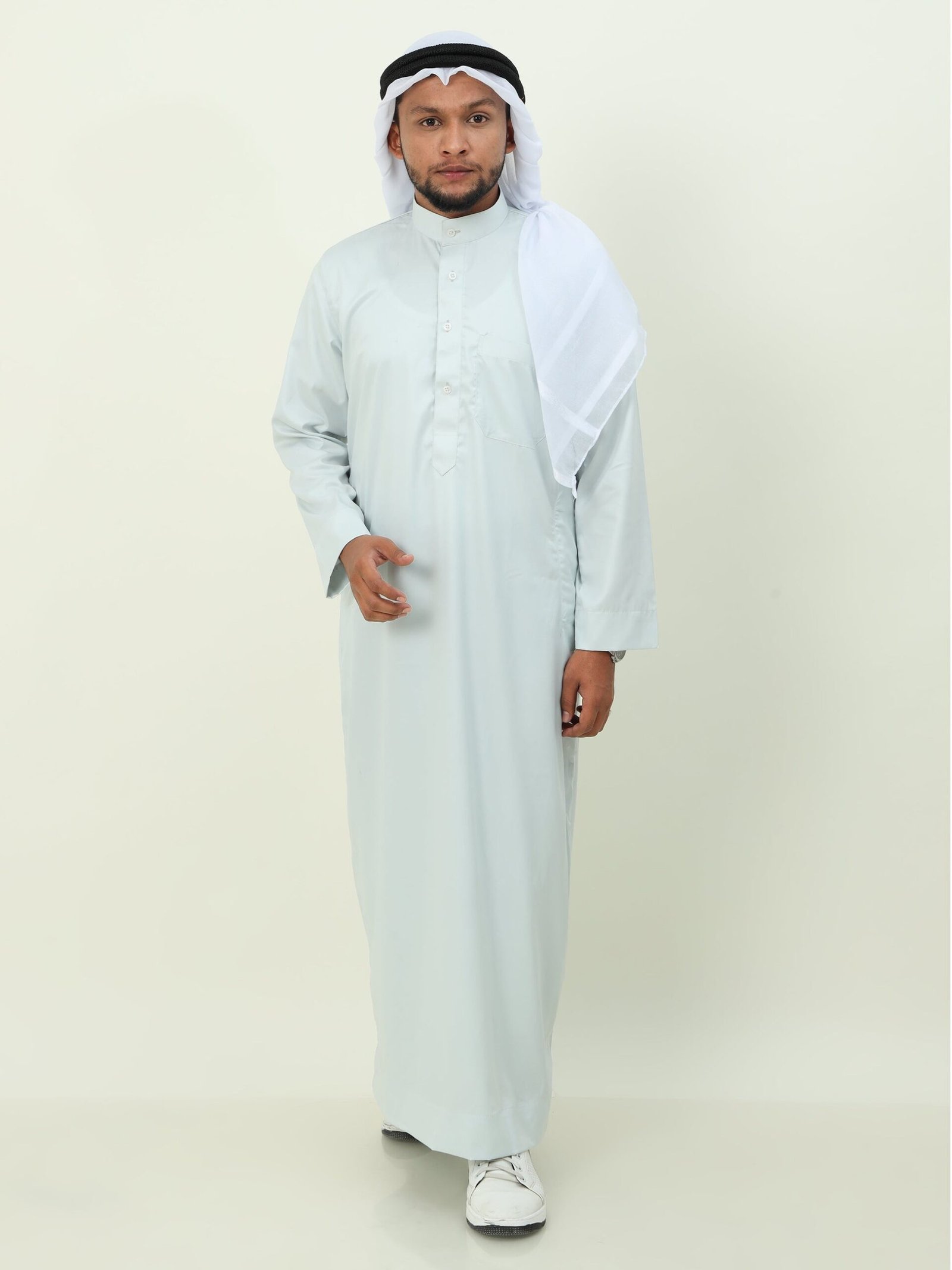 Snow Blue Kuwaity Thobe – Islamite Store