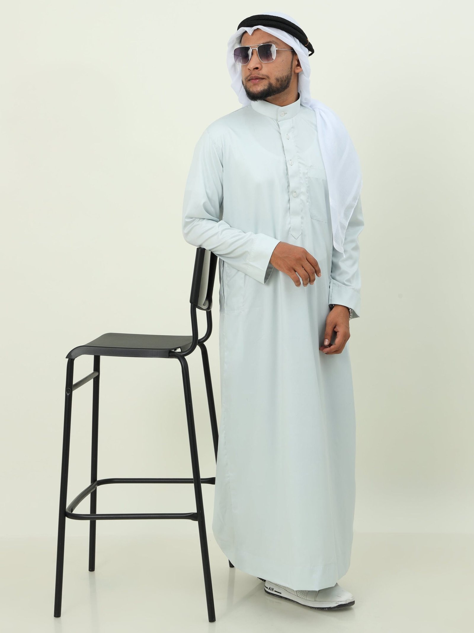 Snow Blue Kuwaity Thobe – Islamite Store
